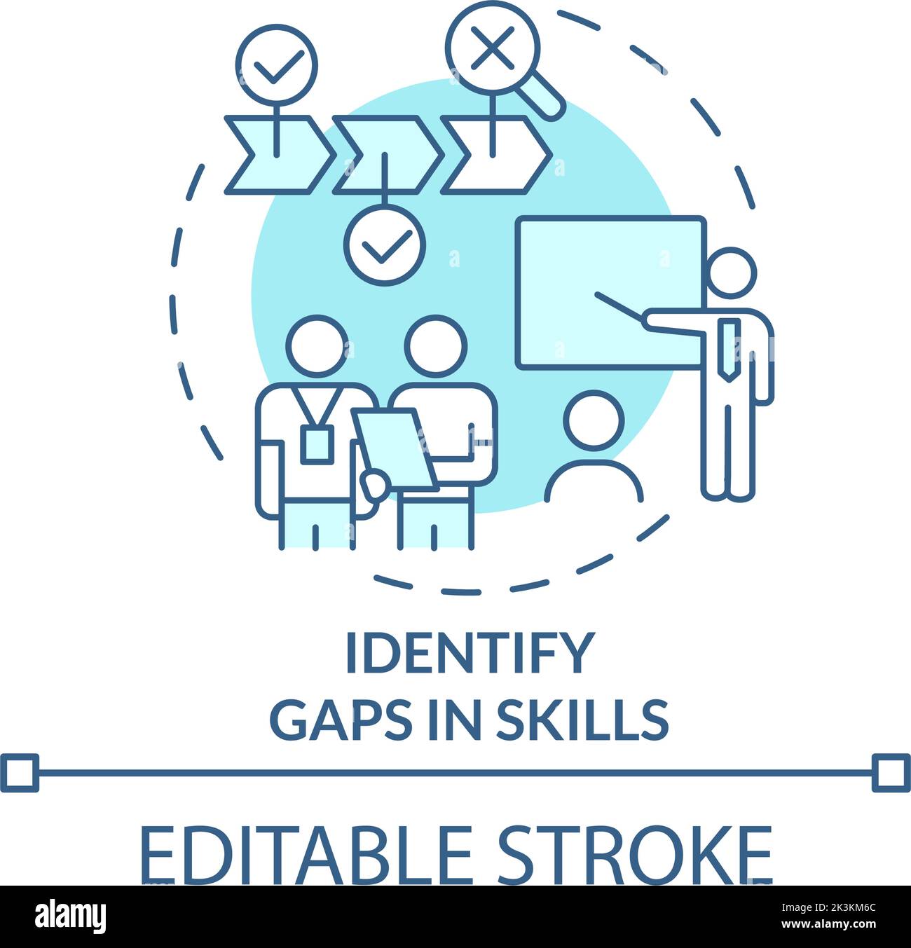 Identify gaps in skills turquoise concept icon Stock Vector Image & Art ... Identify gaps in skills turquoise concept icon Stock Vector Image & Art ...