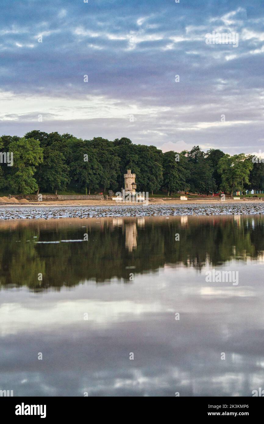 A beautiful view of Appley Beach in the Isle of Wight, England Stock ...