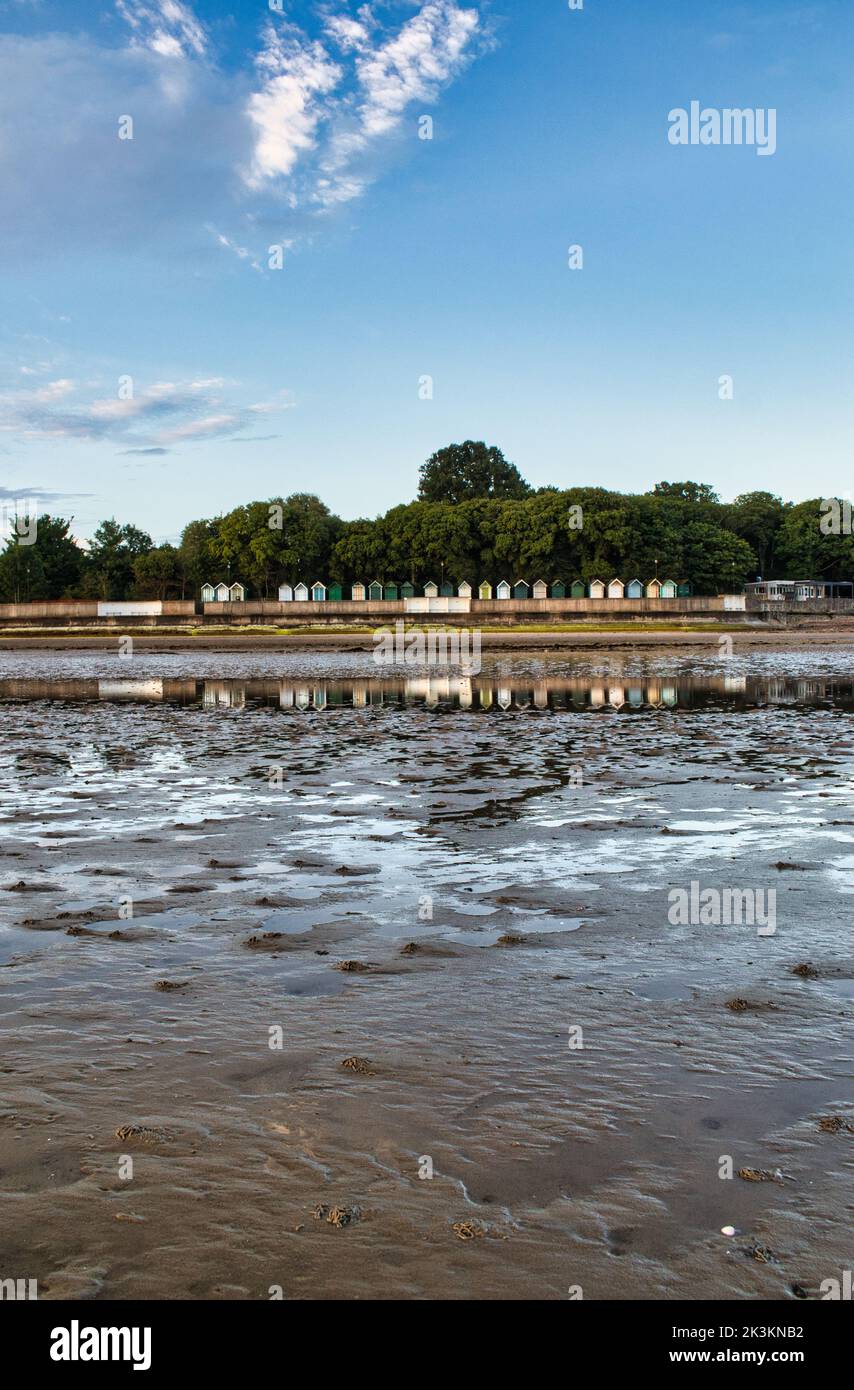 A beautiful view of Appley Beach in the Isle of Wight, England Stock ...