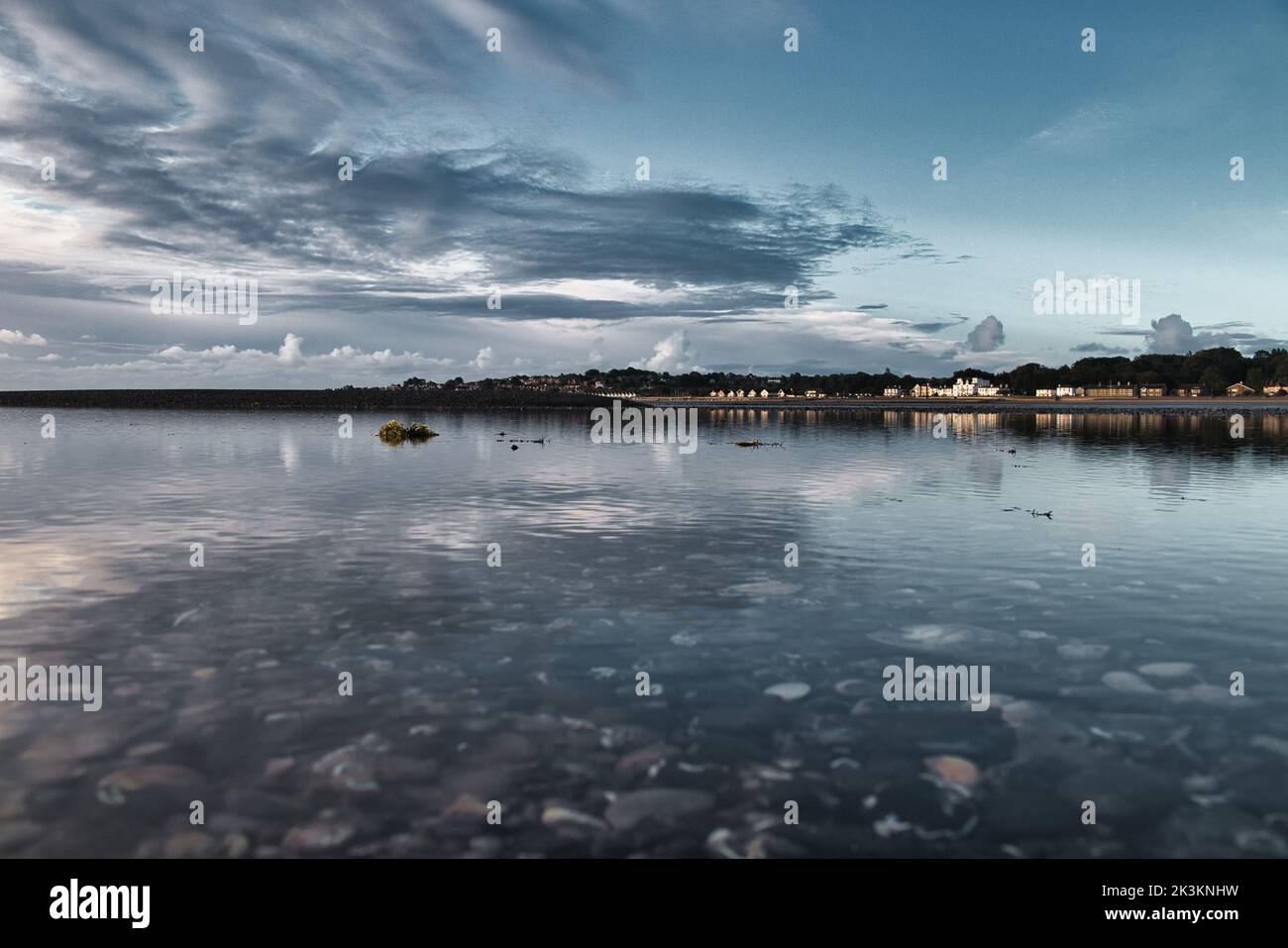 A beautiful view of Appley Beach in the Isle of Wight, England Stock ...
