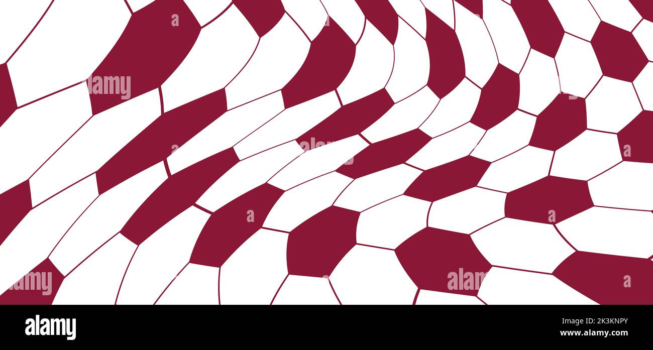 Qatar, ball in goal. Soccer, football cup 2022 game. Vector background ...
