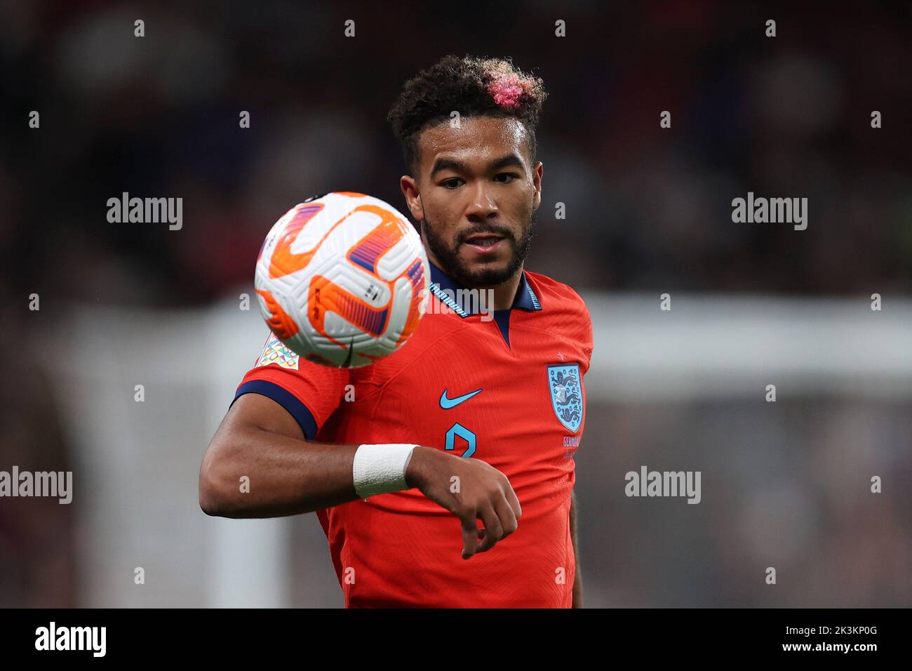 London, UK. 26th Sep, 2022. Reece James of England in action. England v ...