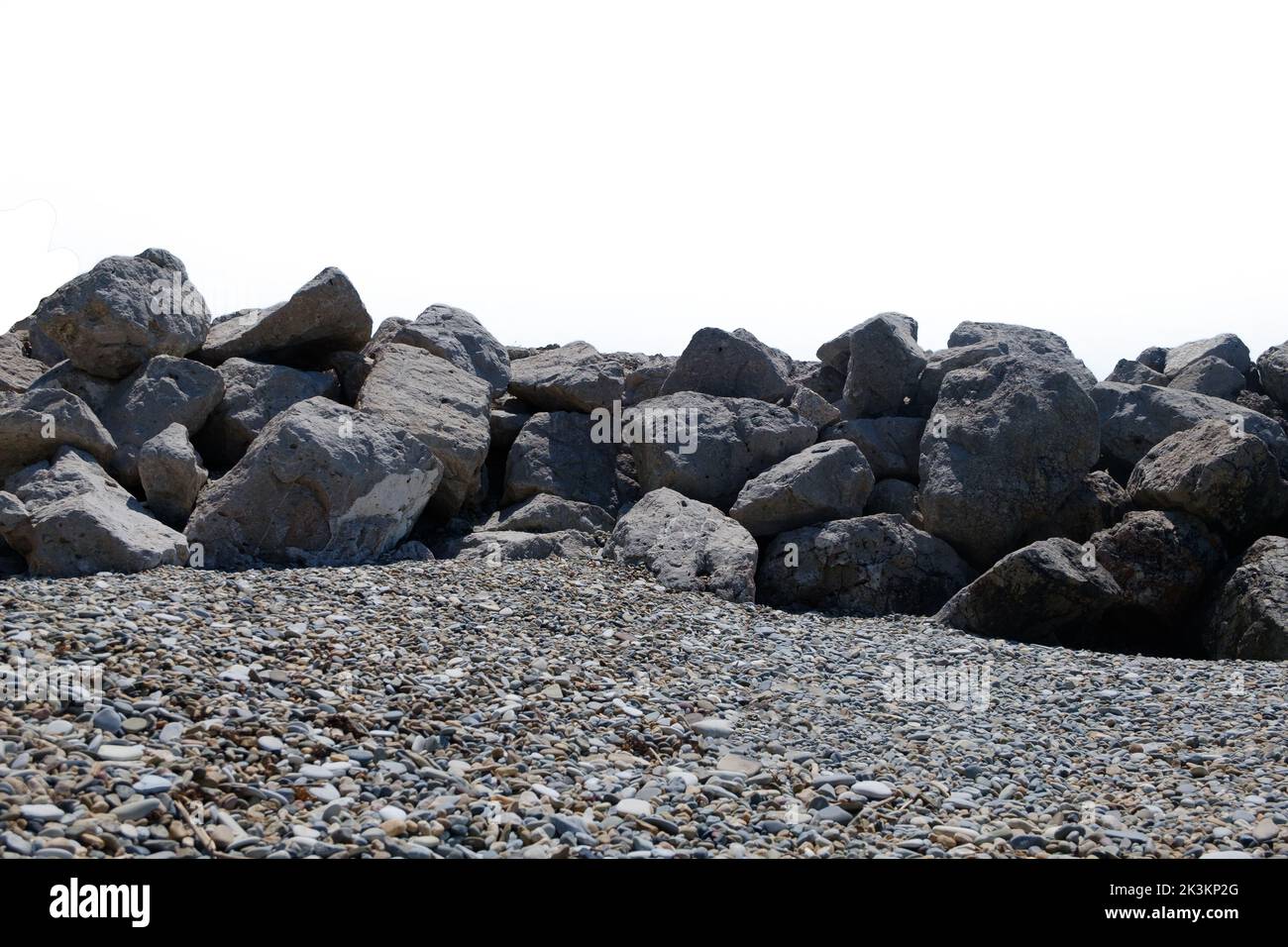 pile of stones isolated on white background Stock Photo - Alamy