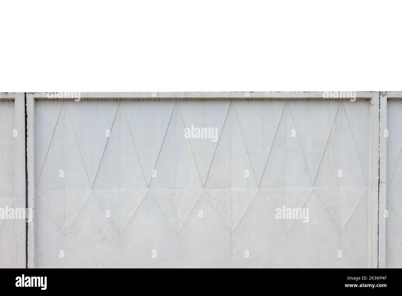 concrete fence isolated on white background Stock Photo - Alamy