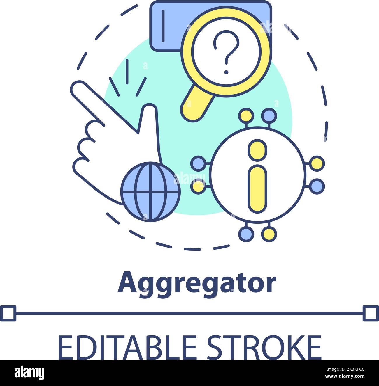Aggregator concept icon Stock Vector Image & Art - Alamy