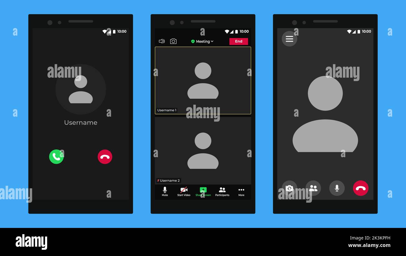 Video conference calls window overlay. Online conference meeting. Video ...