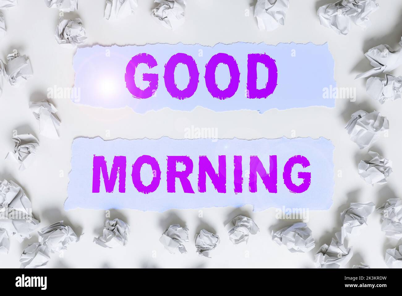 Text sign showing Good Morning. Business approach A conventional ...