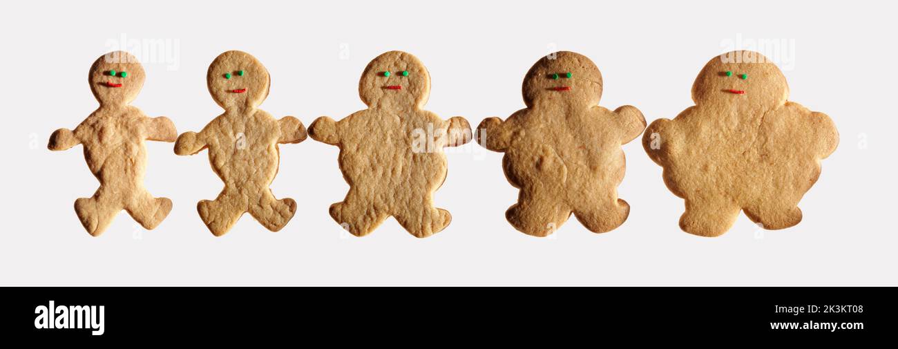 Gingerbread men cookies Stock Photo - Alamy