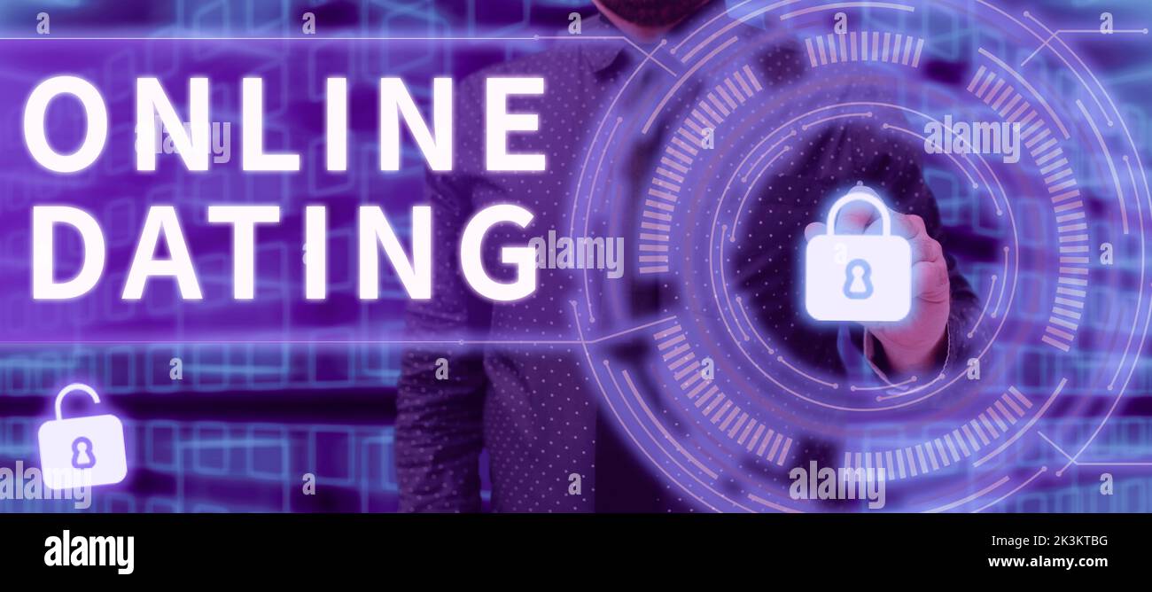 Text showing inspiration Online Dating. Internet Concept Searching ...