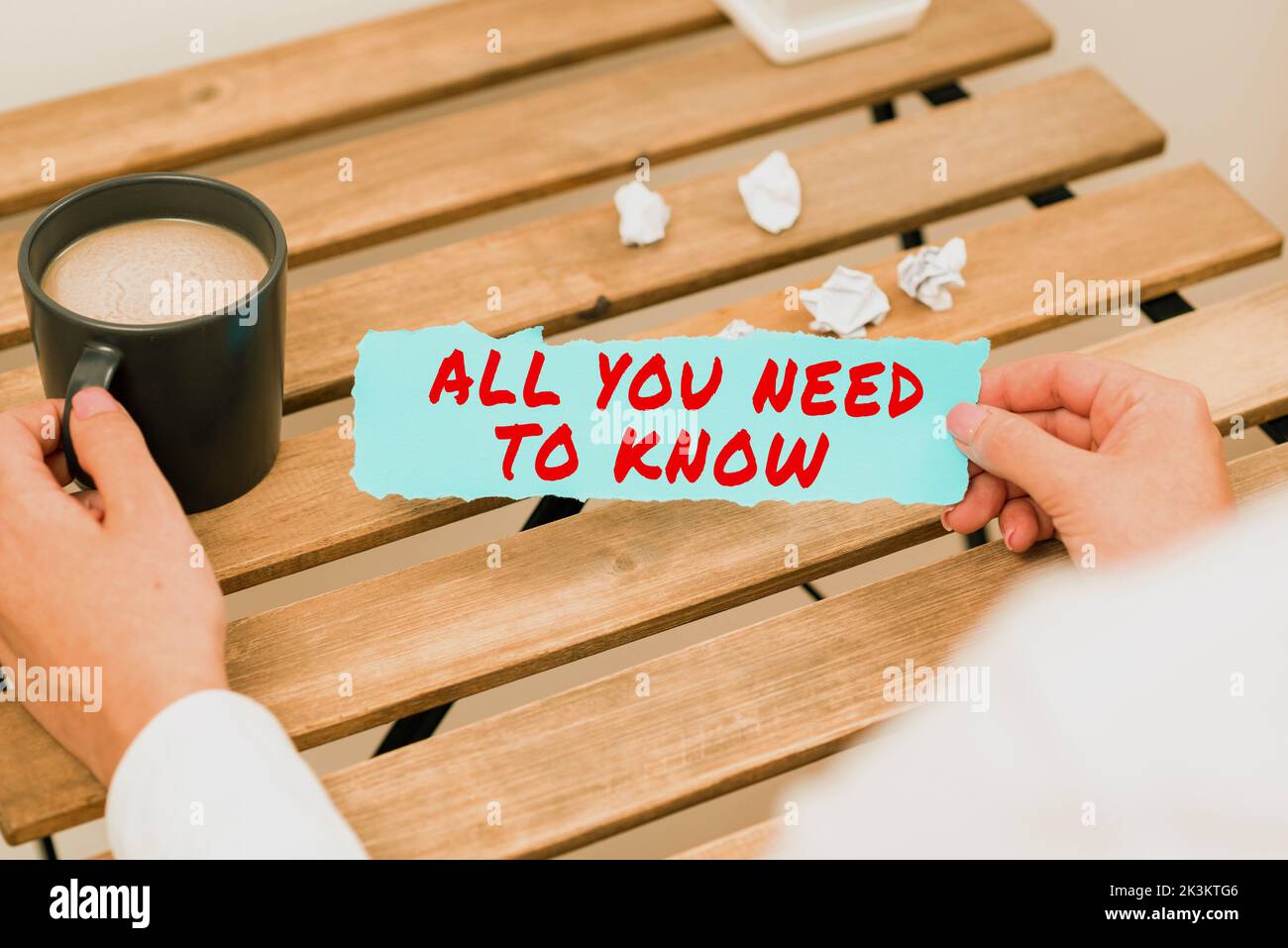 Inspiration showing sign All You Need To Know. Business approach Tell ...