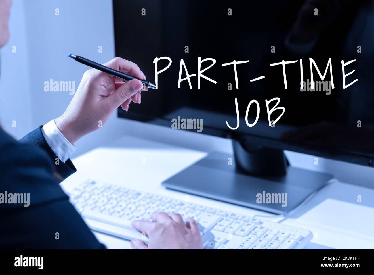 Text sign showing Part Time Job. Word for Weekender Freelance Casual ...