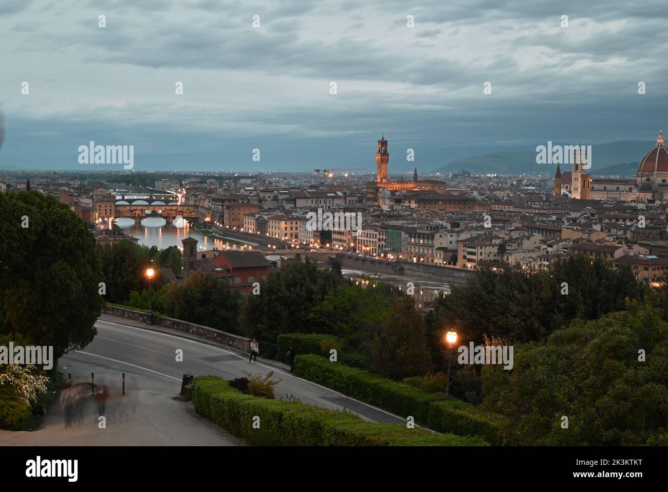 Firenze (Italy) overview of the city in a storm Stock Photo - Alamy