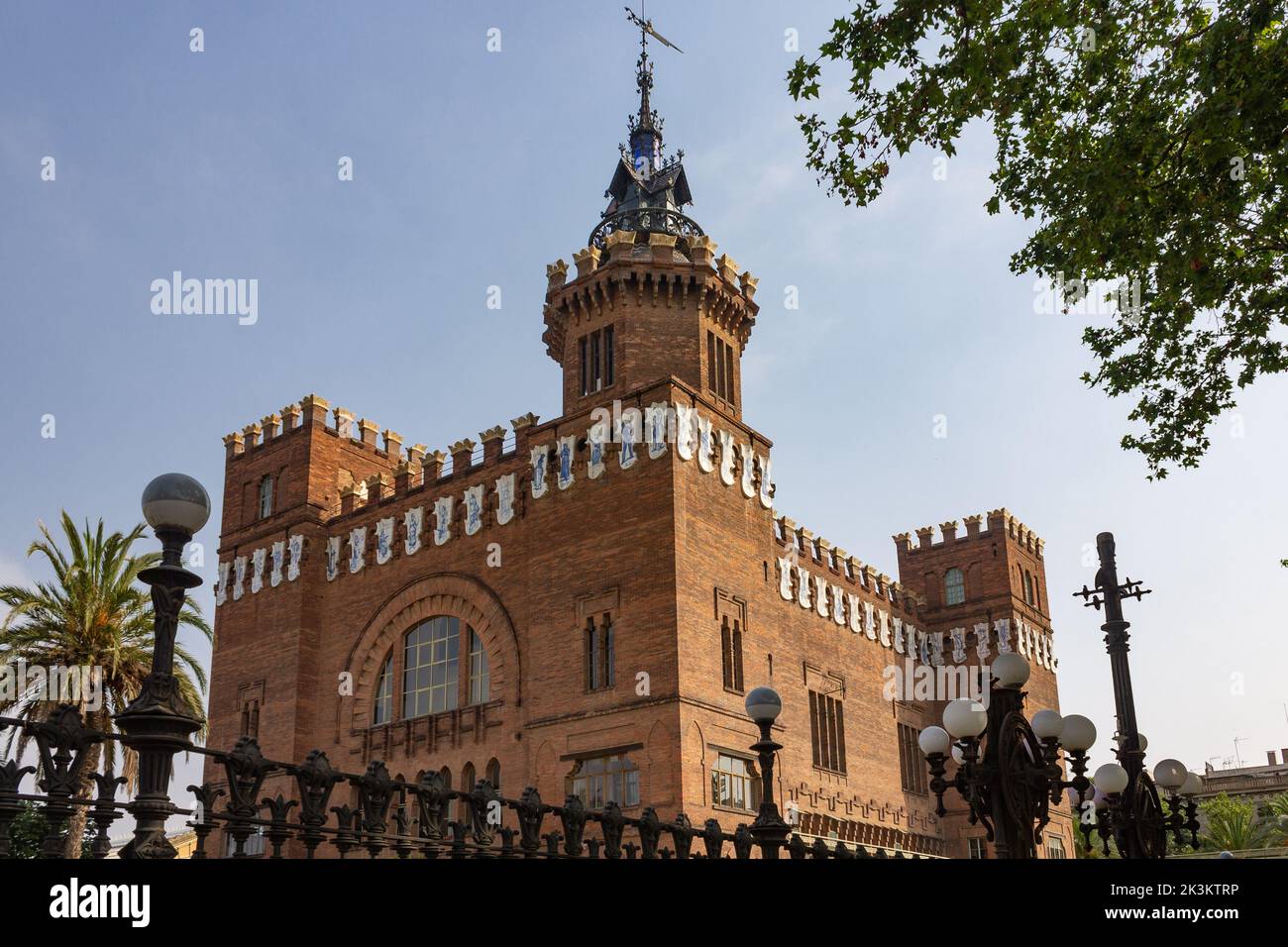 The historic beautiful Castle of Tres Dragons in Barcelona, Catalonia ...
