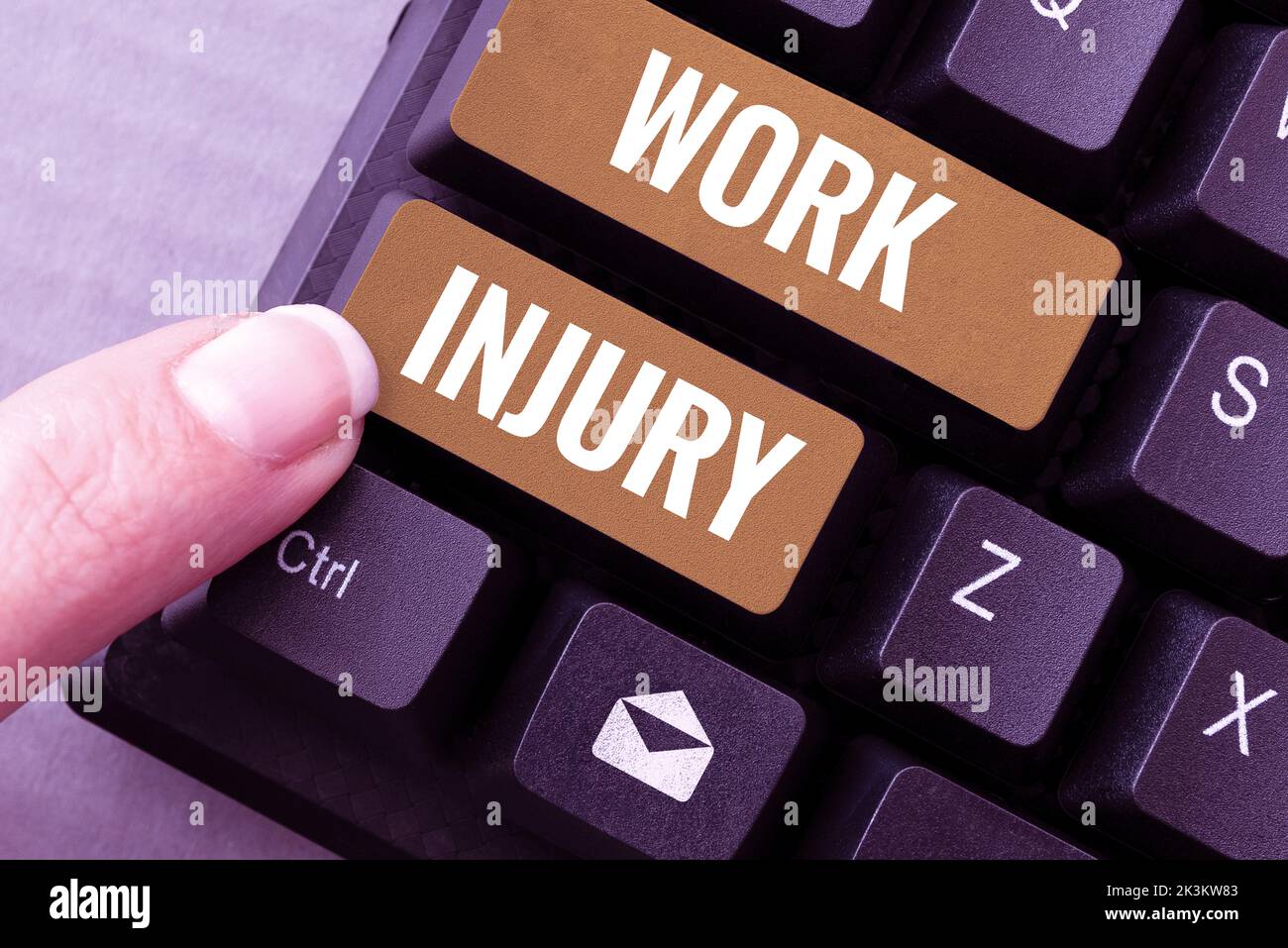 Handwriting text Work Injury. Internet Concept Accident in job Danger ...
