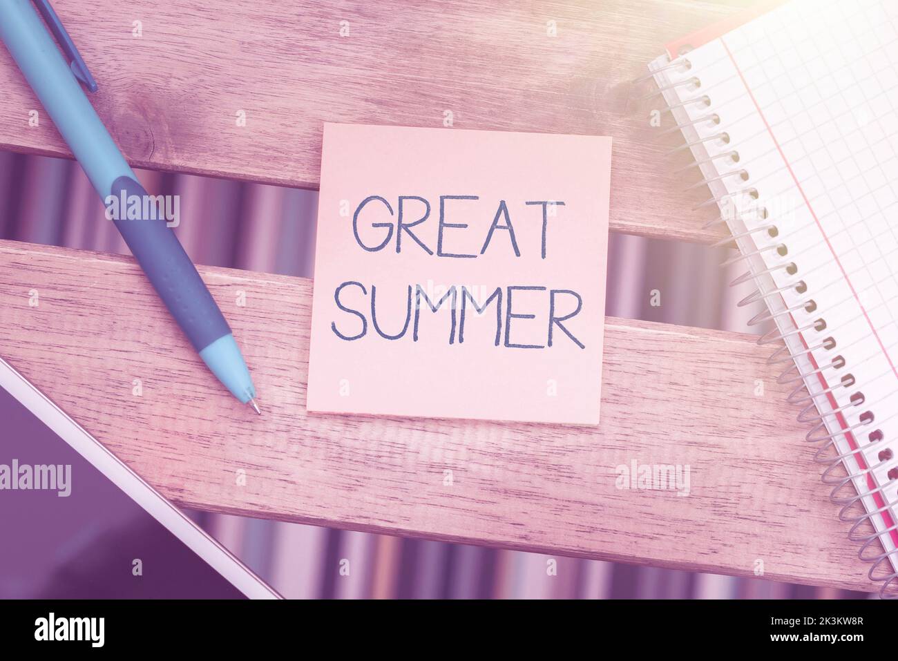 Text sign showing Great Summer. Business idea Having Fun Good Sunshine ...