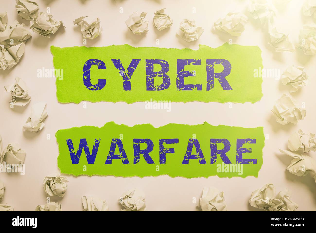 Text sign showing Cyber Warfare. Business idea Virtual War Hackers ... Text sign showing Cyber Warfare. Business idea Virtual War Hackers ...
