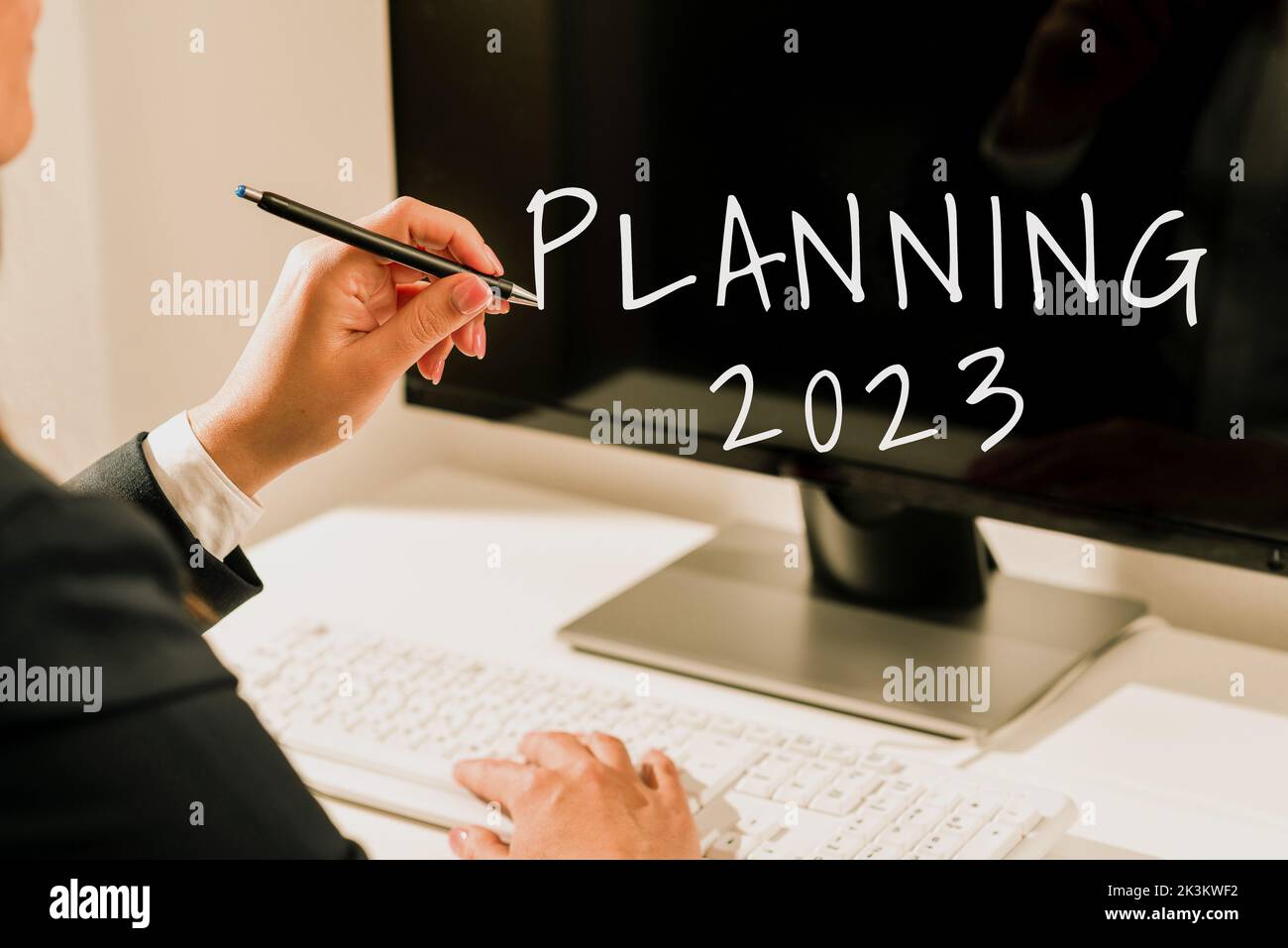 Text sign showing Planning 2023. Business approach Begin with end in ... Text sign showing Planning 2023. Business approach Begin with end in ...
