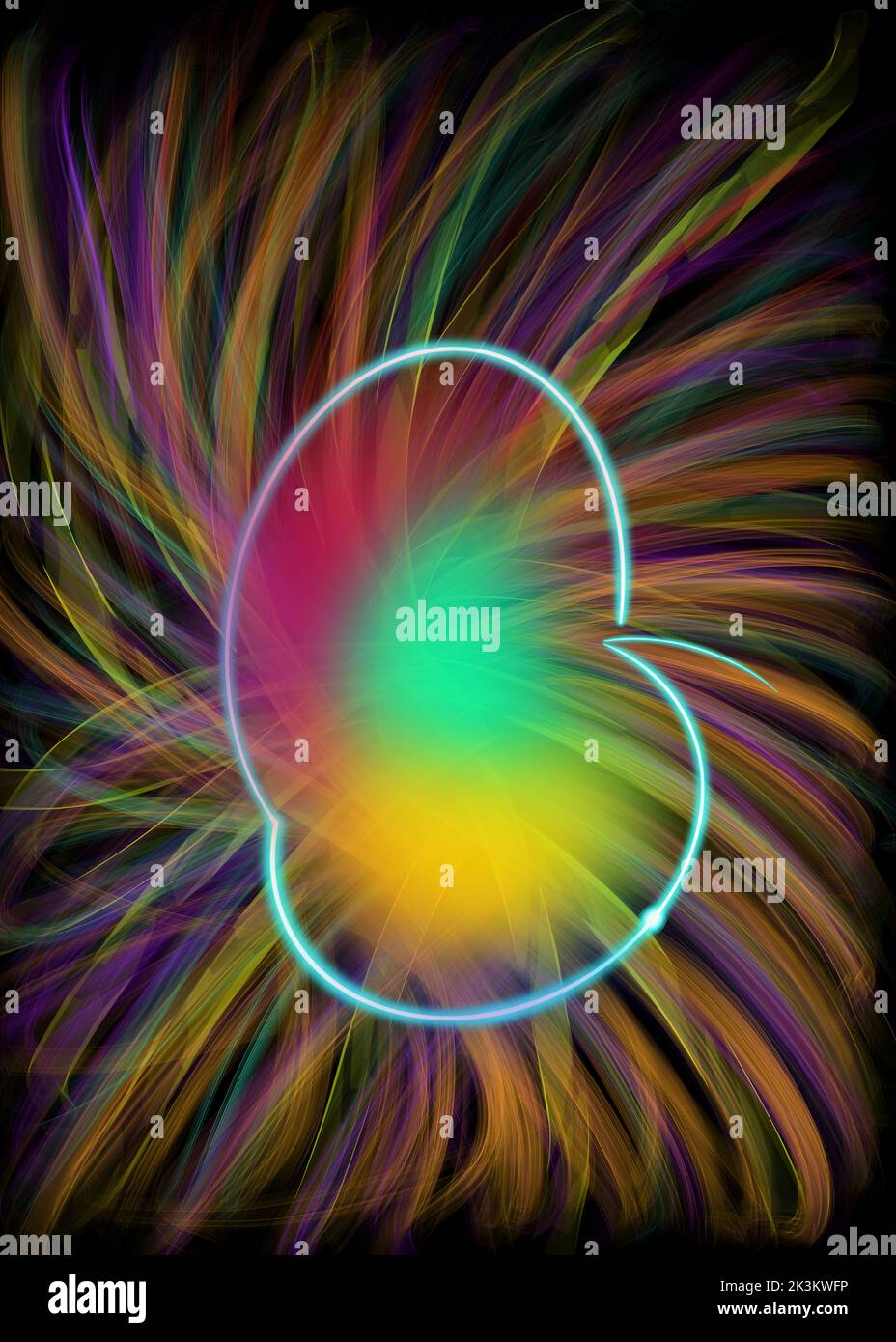 Color abstraction background. Pattern Space theme. Fantastic mood of ...