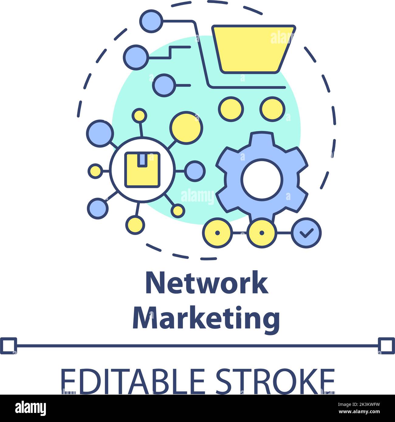 Network marketing concept icon Stock Vector Image & Art - Alamy