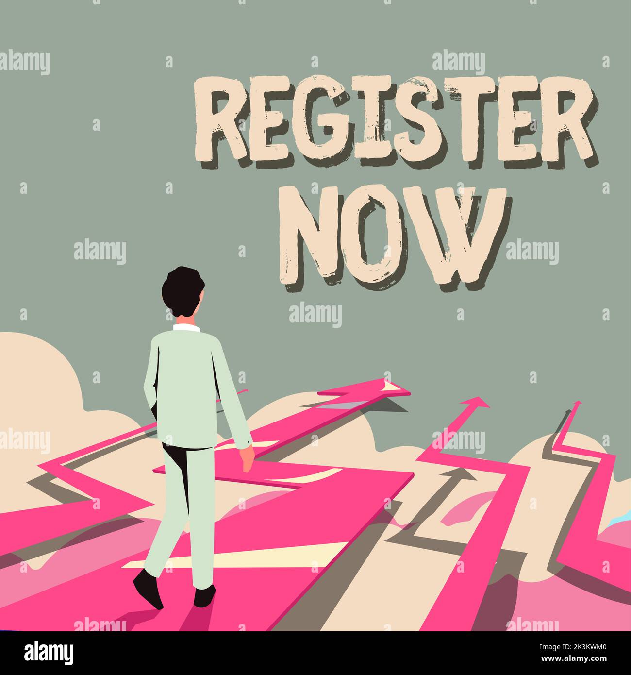 Writing displaying text Register Now. Business approach Name in an ...