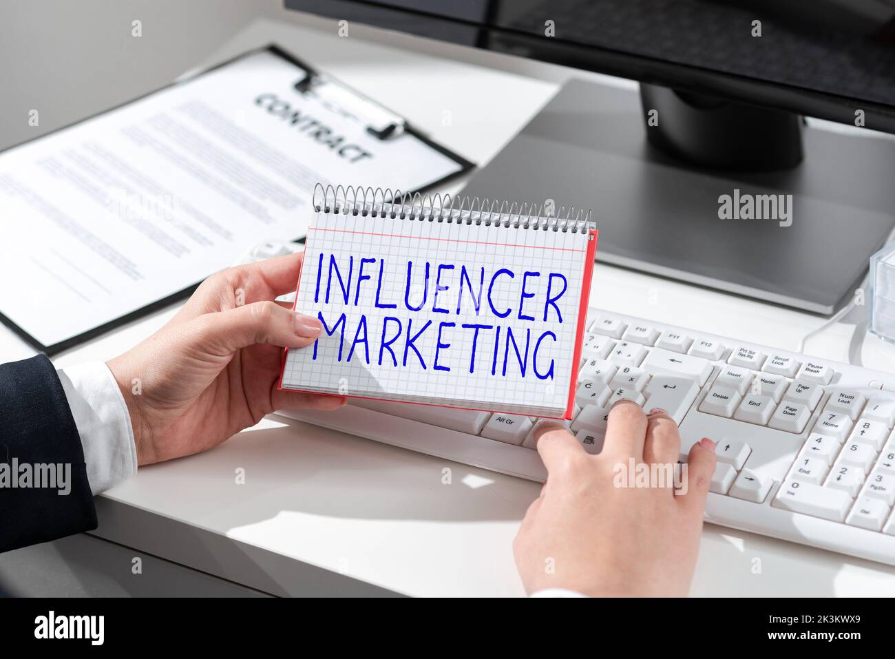 Hand writing sign Influencer Marketing. Business overview Endorser who ... Hand writing sign Influencer Marketing. Business overview Endorser who ...
