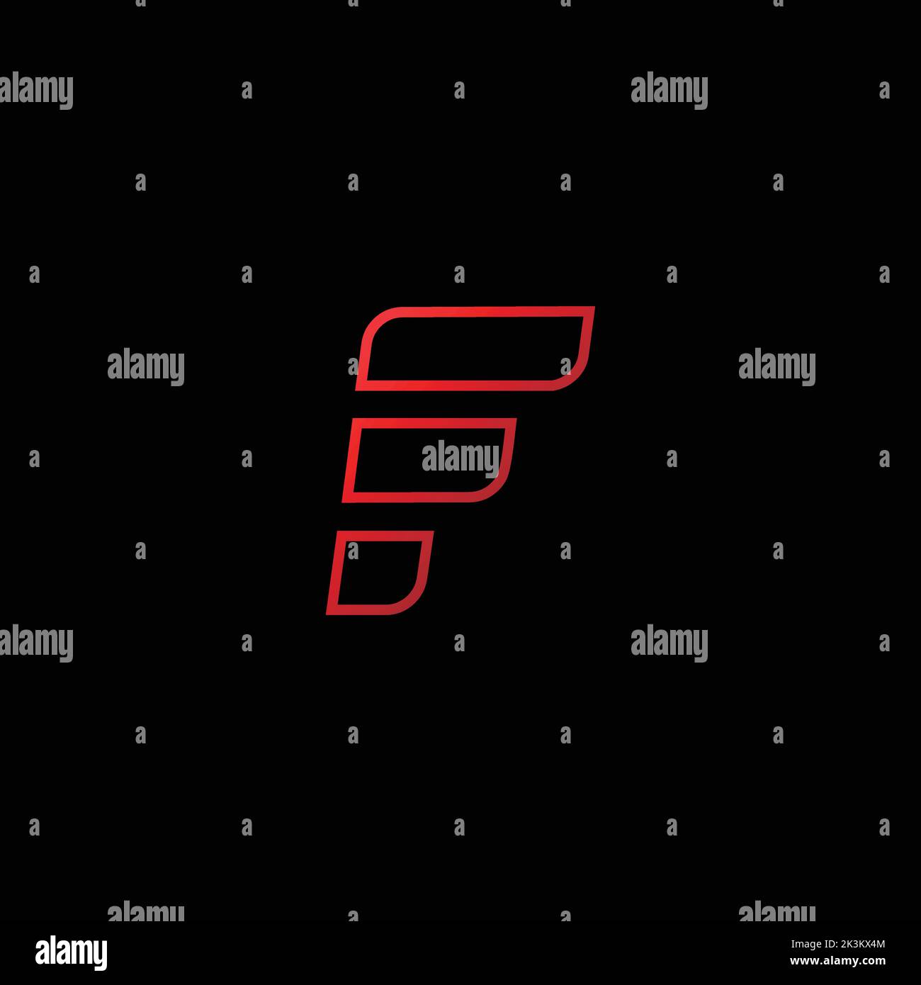 A simple modern, editable letter 'F' logo design in dark tones Stock ...