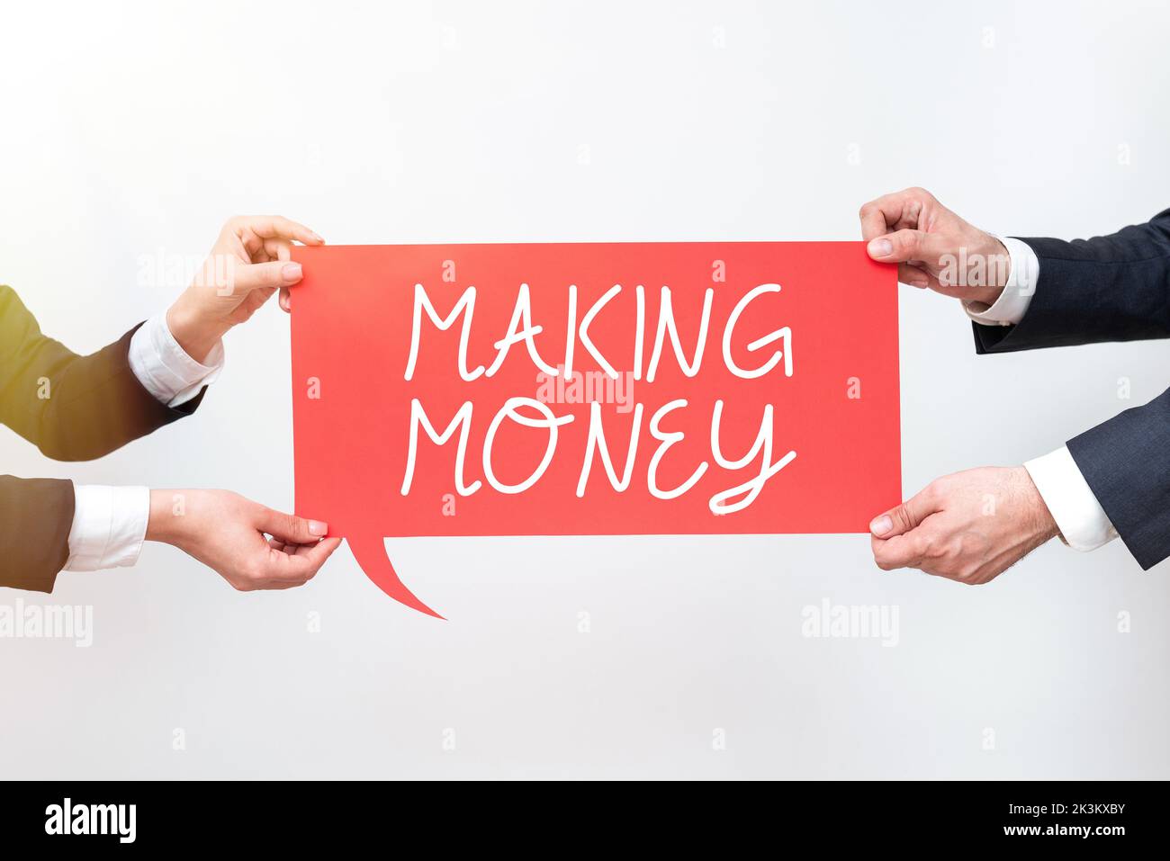 Conceptual display Making Money. Business approach Giving the ...