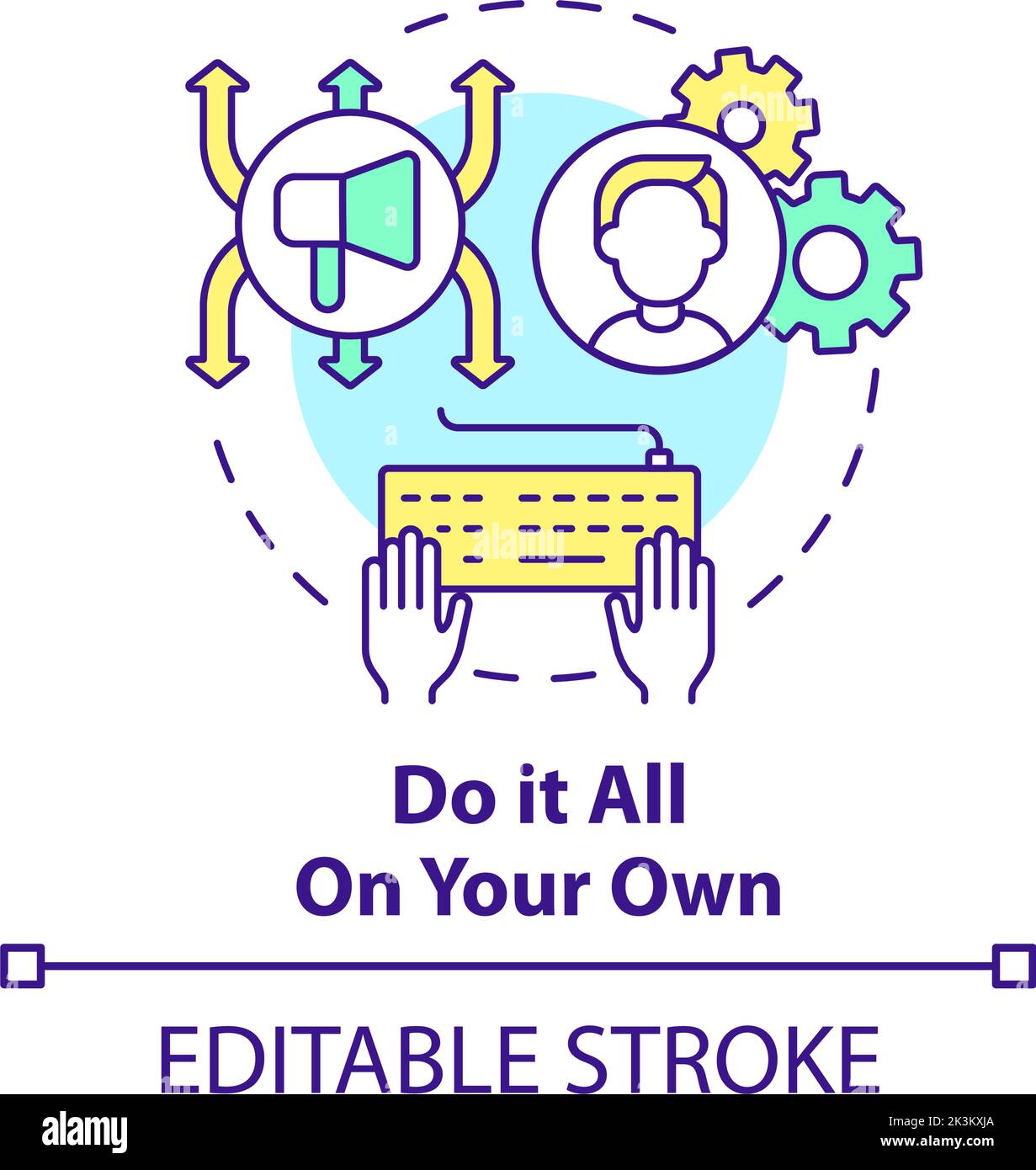 Own circle logo Stock Vector Images - Alamy