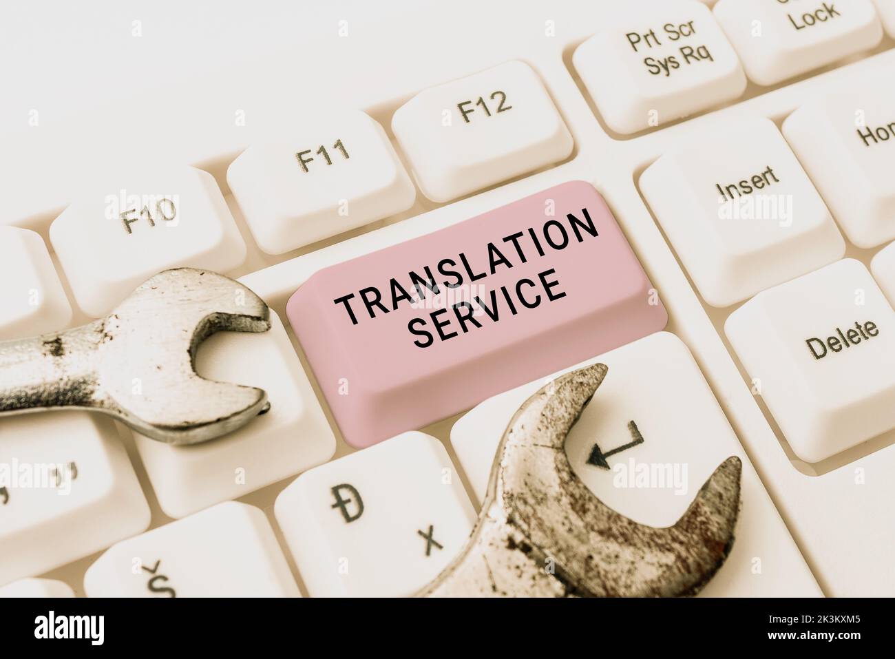 Text sign showing Translation Service. Business approach the Equivalent ...