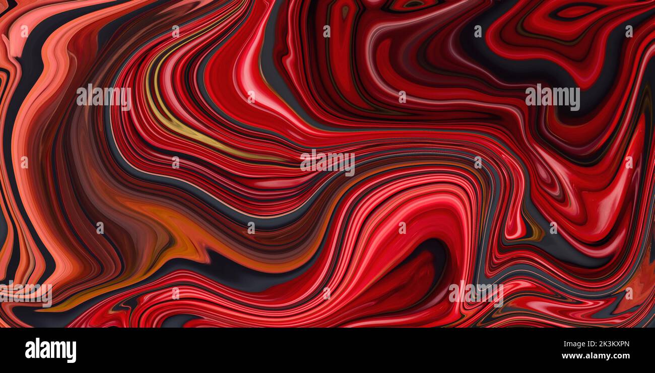 Moving colorful lines of abstract background. Liquid marble texture ...