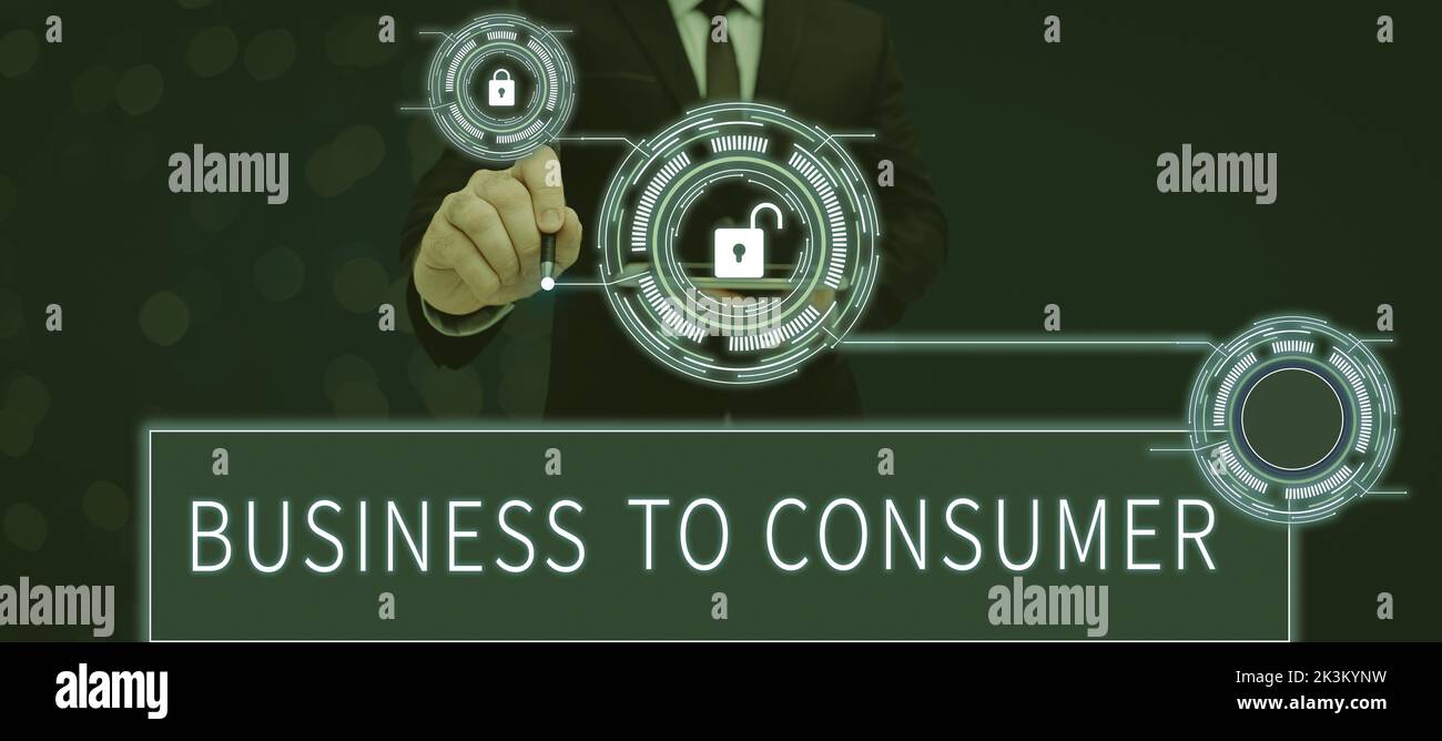 Inspiration showing sign Business To Consumer. Business showcase Direct ...