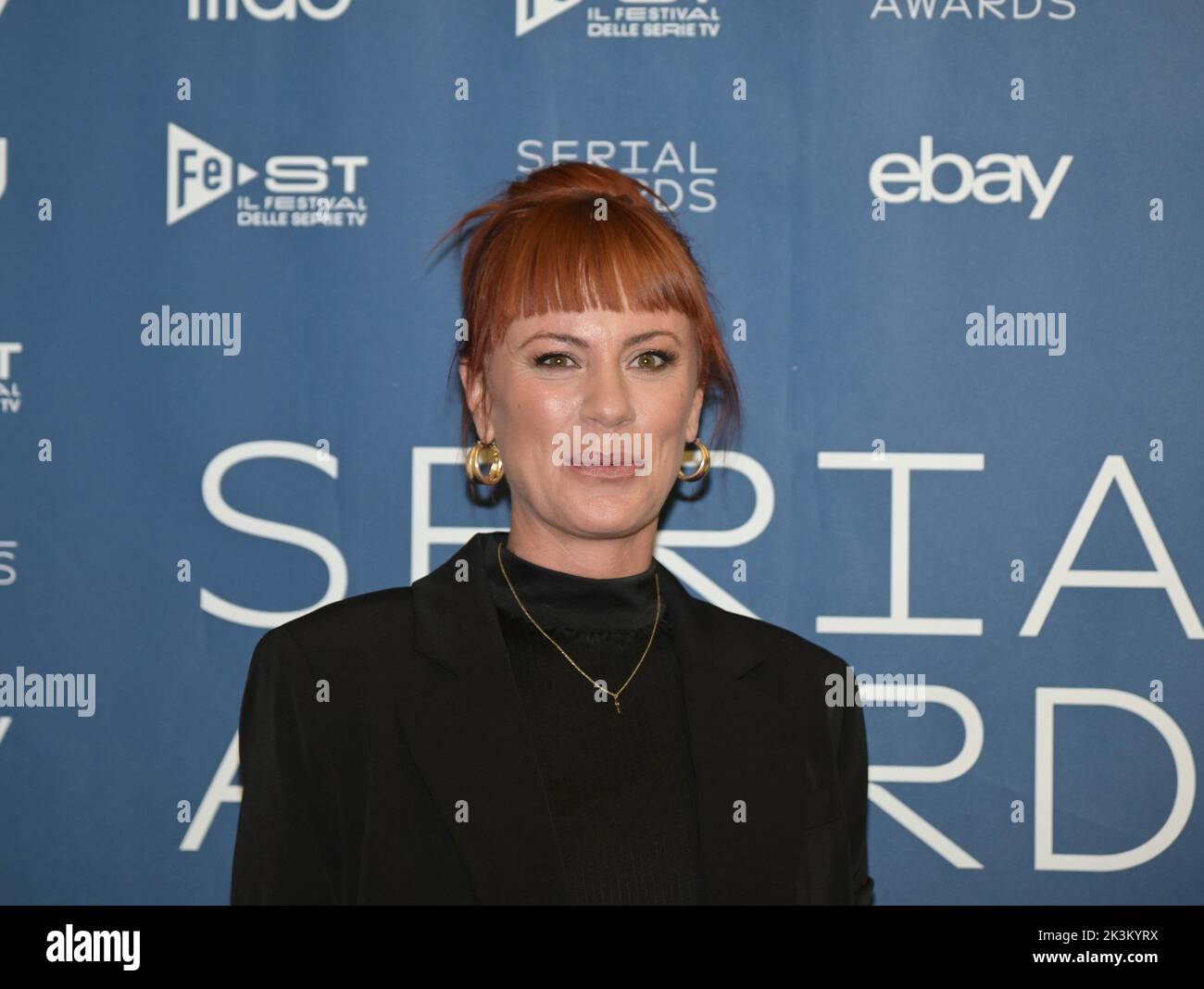 Milan, Italy Festival of TV Series 2022 photocall red carpet Triennale ...