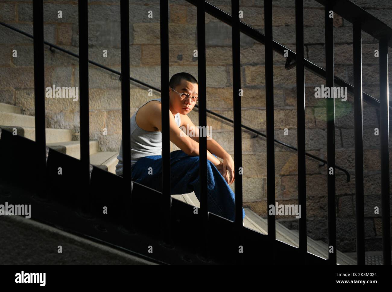 Singer song writer Gareth Tong Ling-shan (aka. Gareth.T) photographed in Central. 22SEP22 SCMP ...