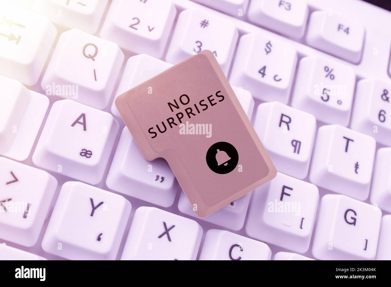 Text sign showing No Surprises. Internet Concept Presupposed Eventual ...