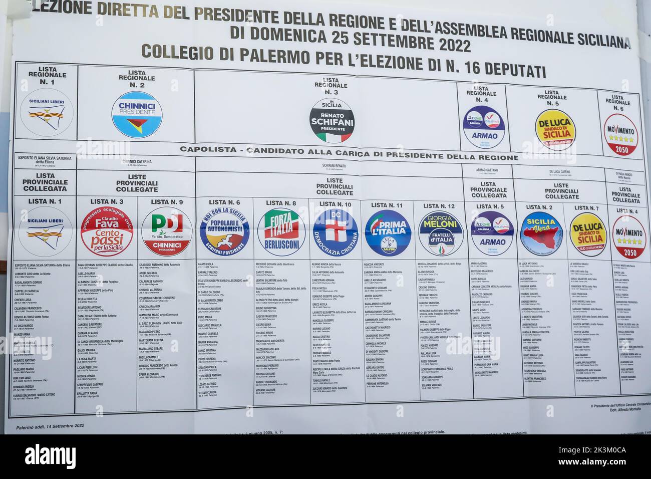 The Italian Parliamentary election takes place at a polling station on ...