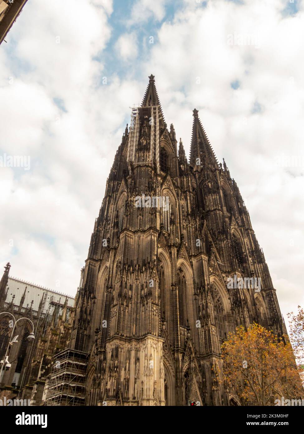 A low angle of the ancient Cologne Cathedral Stock Photo - Alamy