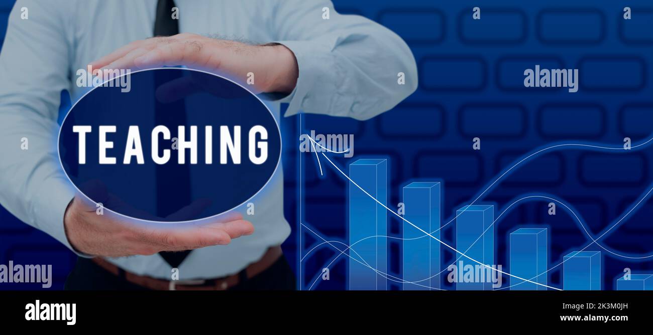 Conceptual display Teaching. Business idea Act of giving information ...