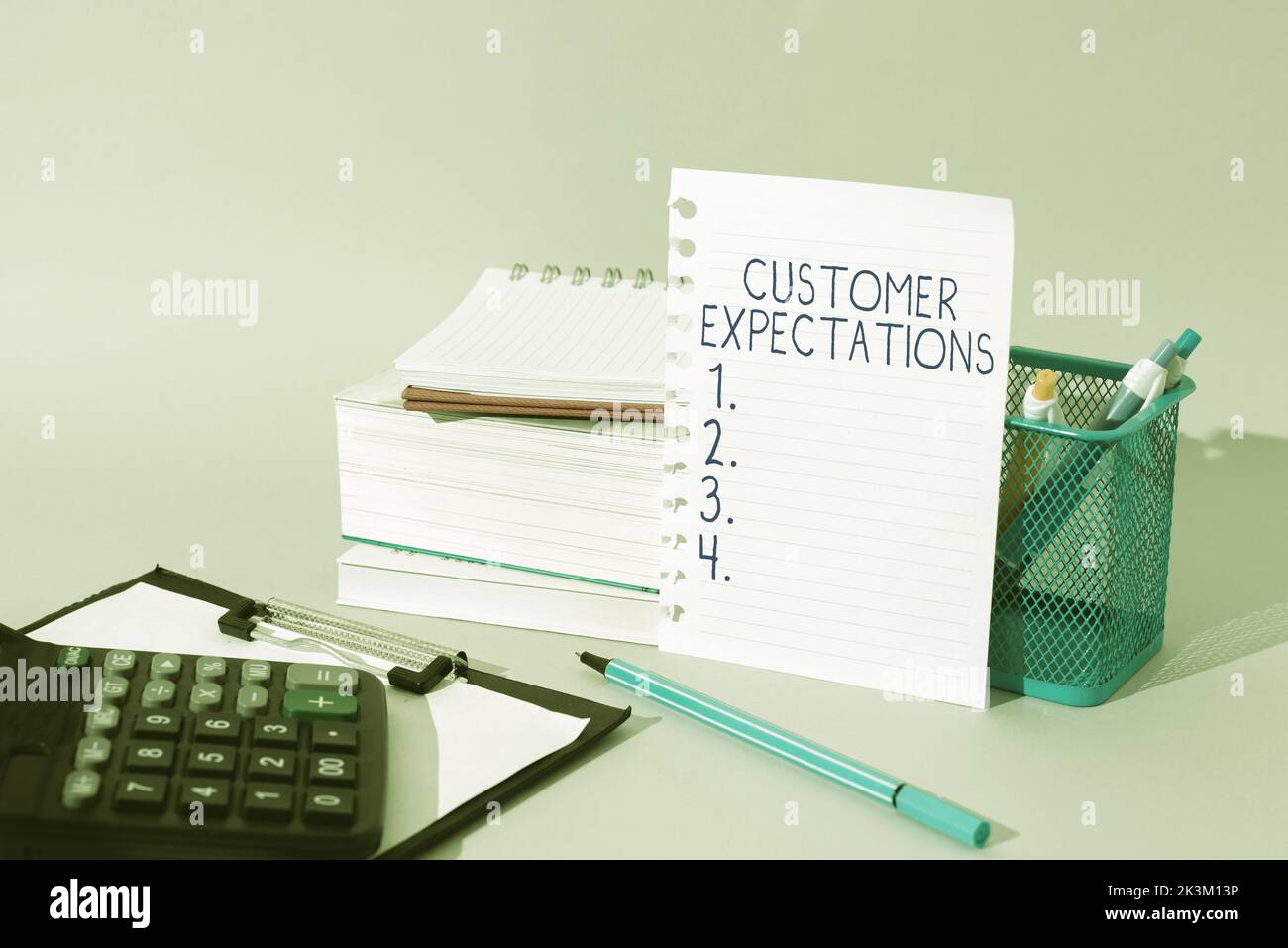 Text caption presenting Customer Expectations. Business idea Benefits a ...