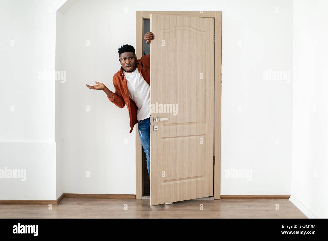 Angry young man door hi-res stock photography and images - Alamy