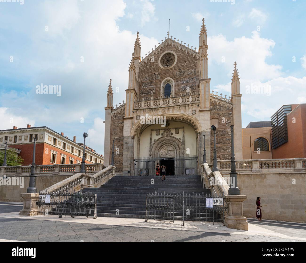 Madrid, Spain, September 2022. External view of San Jerónimo el Real ...