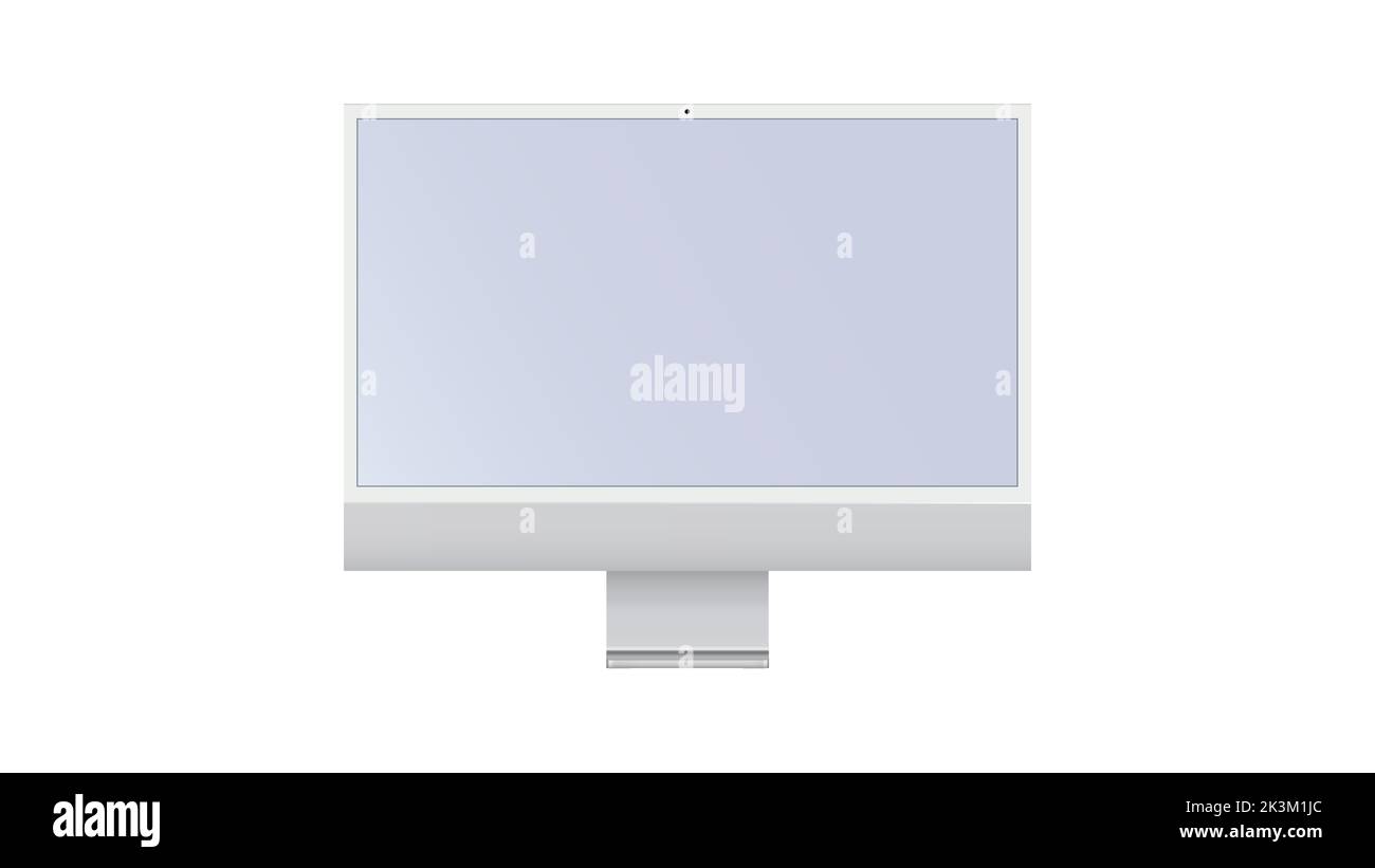 Realistic computer display. Mockup monitor. Screen vector mockup ...