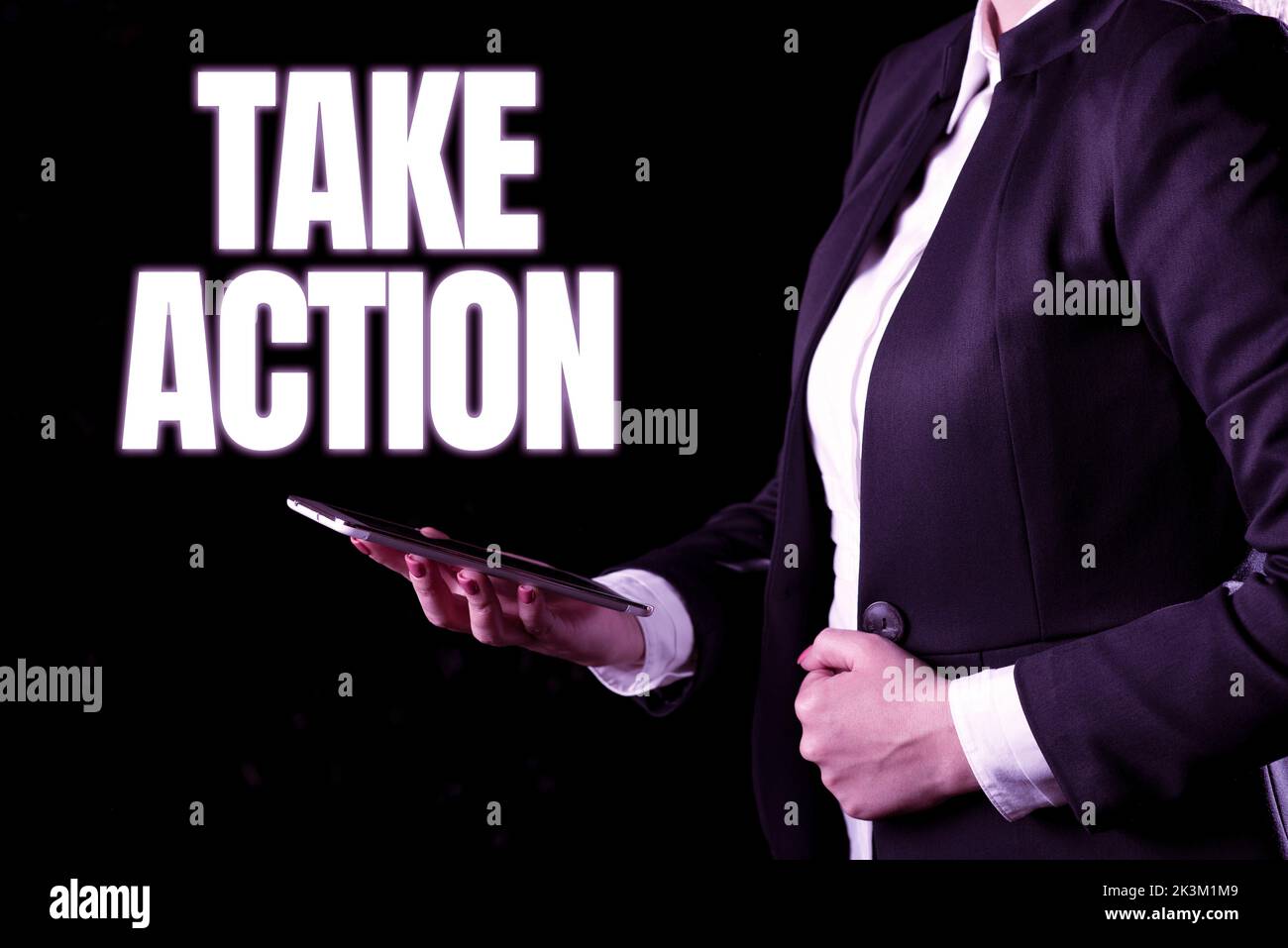 Sign displaying Take Action. Concept meaning advices someone to do ...