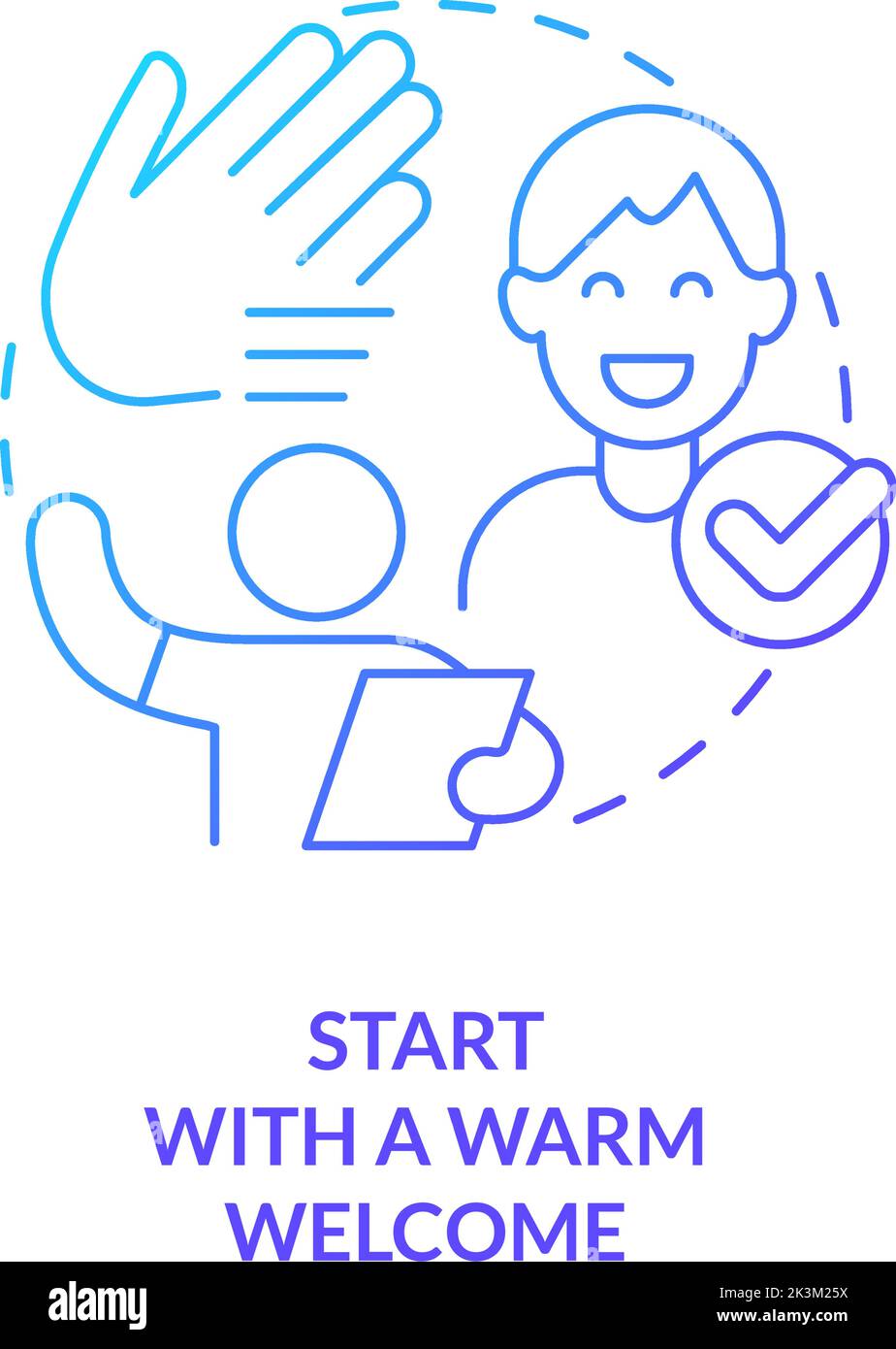 Warm welcome business Stock Vector Images - Alamy