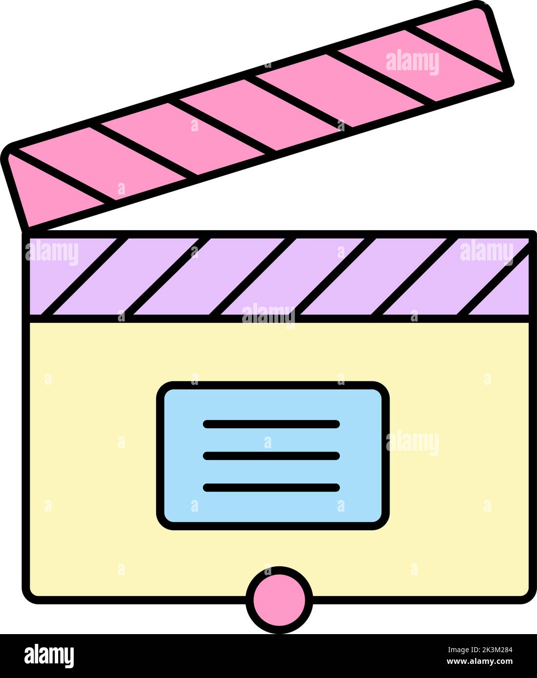 Cinema clapboard vector film production flat icon Stock Vector Image ...