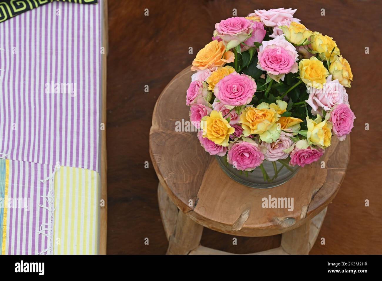 Rose yellow red mix colour hi-res stock photography and images - Alamy