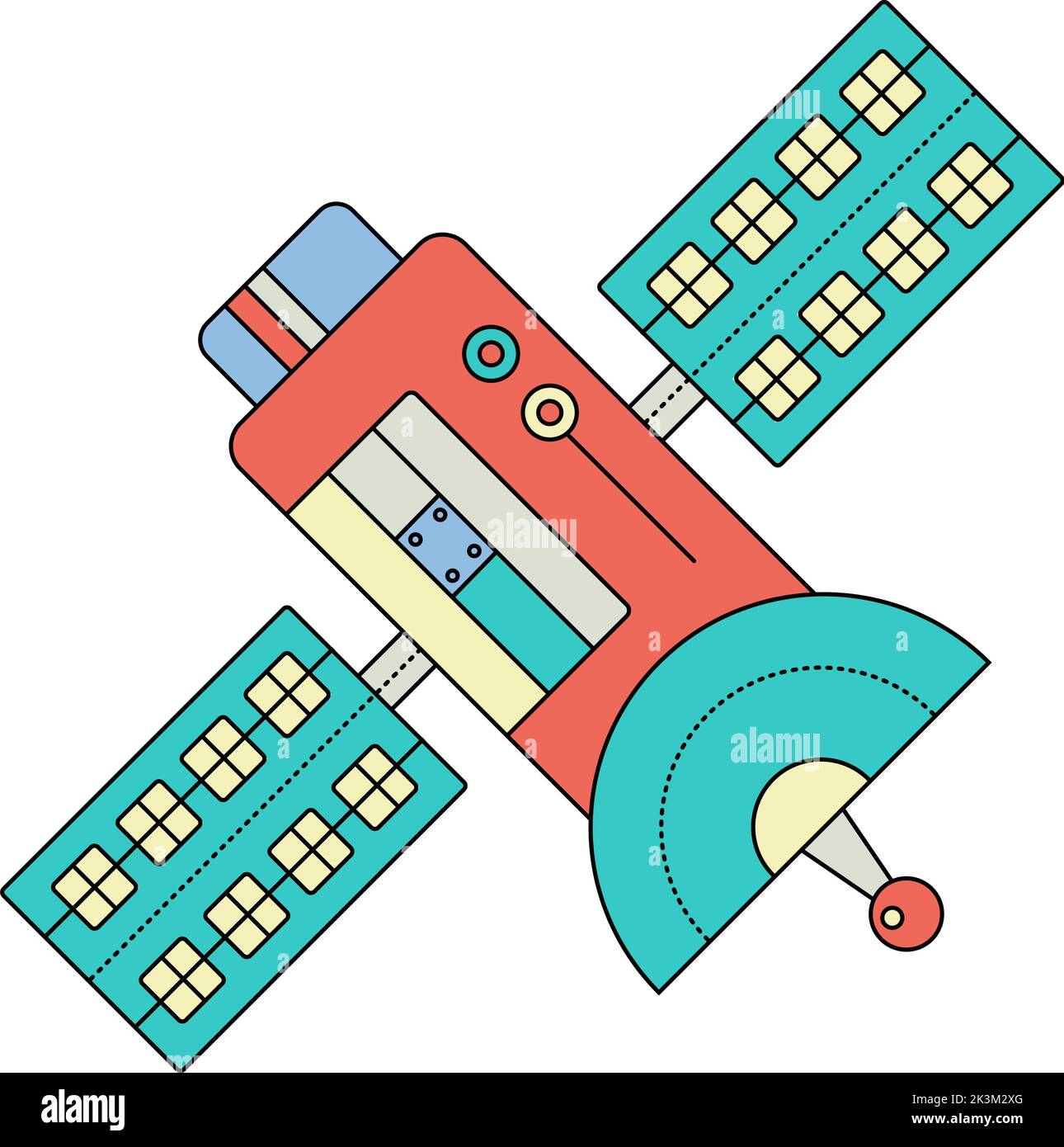 Satélite artificial Stock Vector Images - Alamy