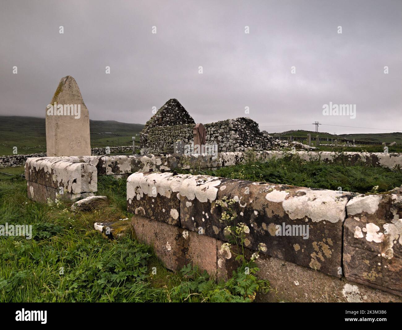 The ruined church at Trumpan, site of the Macleod massacre, Waternish ...