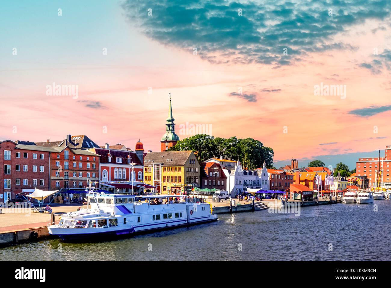 Historical city of Kappeln, Germany Stock Photo - Alamy