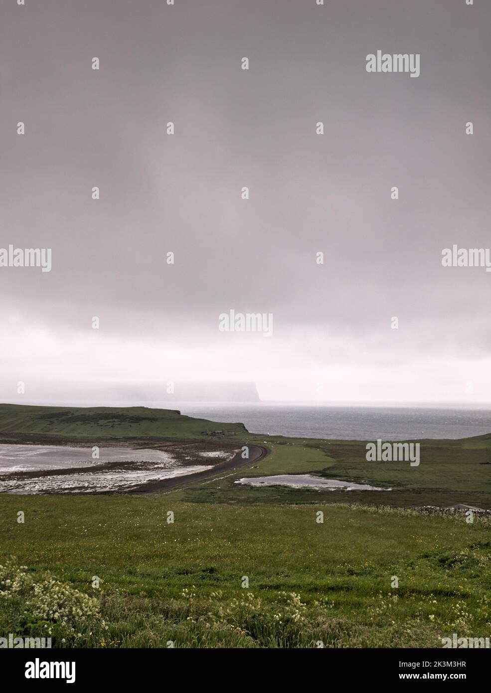 Ardmore Bay, Aird Mhor & Dunvegan Head from ruined church at Trumpan ...