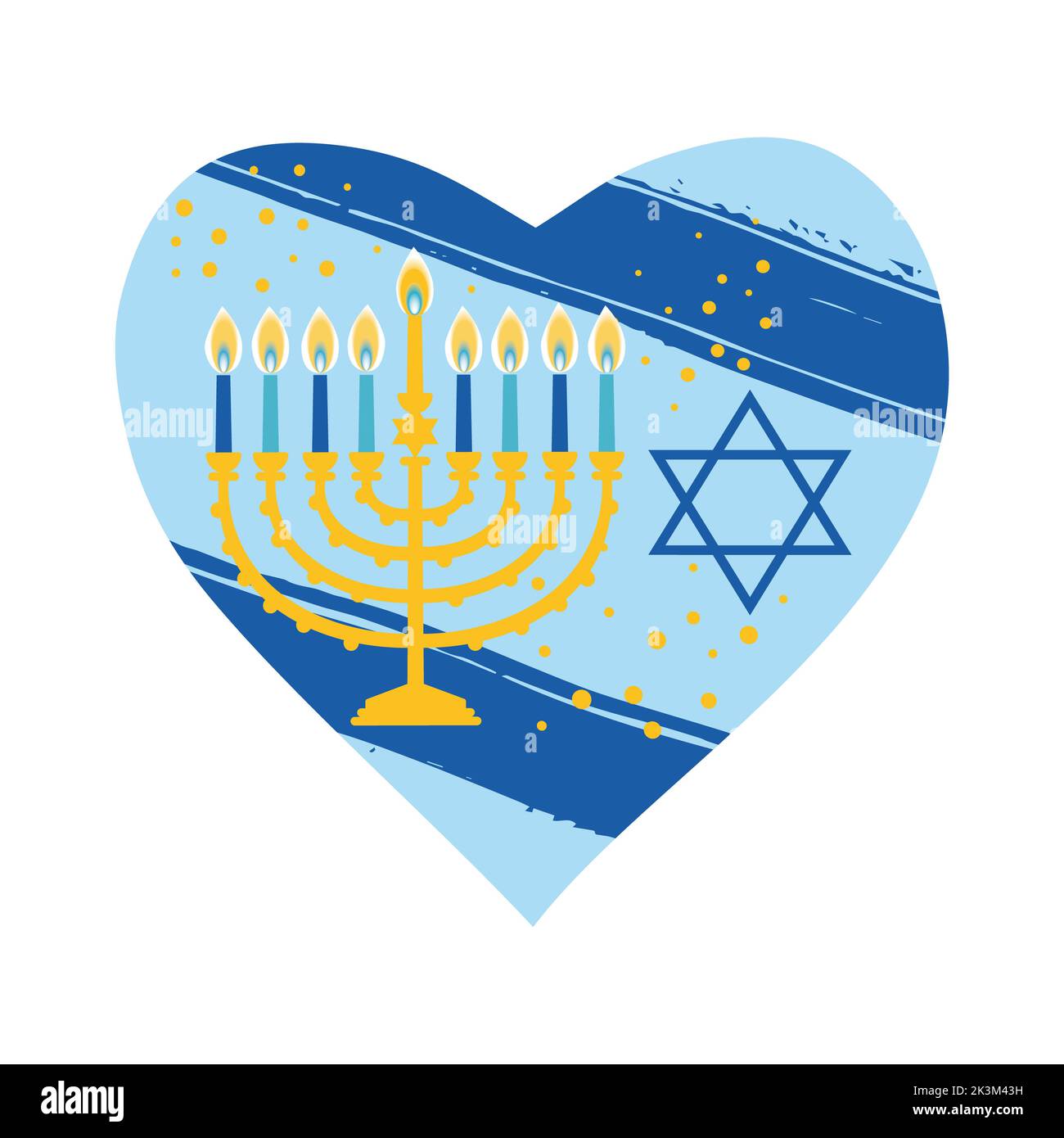 Jewish holiday Hanukkah heard greeting card traditional Chanukah ...